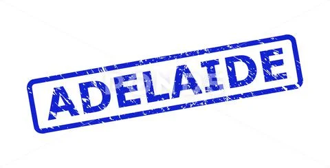 ADELAIDE Watermark with Unclean Surface and Rounded Rect Frame: Graphic ...
