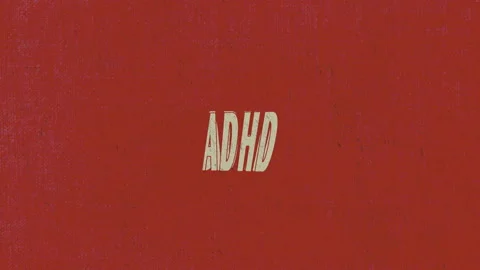 ADHD Restless Dynamic Text Animation on ... | Stock Video | Pond5
