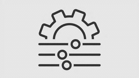 Adjustment icon animation | Stock Video | Pond5