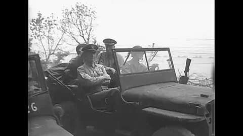 Admirals Chester Nimitz, Raymond Spruanc... | Stock Video | Pond5