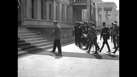 Adolf Hitler arrives to the Munich Confe... | Stock Video | Pond5