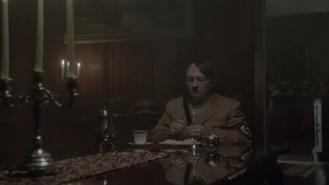 Adolf Hitler eating in dining hall, 1940... | Stock Video | Pond5