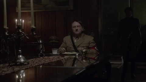 Adolf Hitler eating in dining hall in da... | Stock Video | Pond5