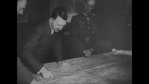 Adolf Hitler meets with generals | Stock Video | Pond5