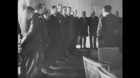 Adolf Hitler meets with German engineers | Stock Video | Pond5