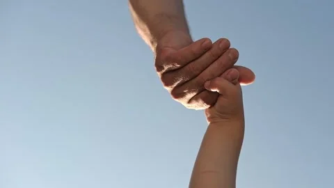 Child Holding Adult Hand Stock Video Footage | Royalty Free Child ...