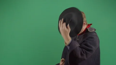 adult man magician taking something out ... | Stock Video | Pond5