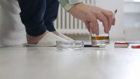 Adult Person Takes a Lighted Cigarette a... | Stock Video | Pond5