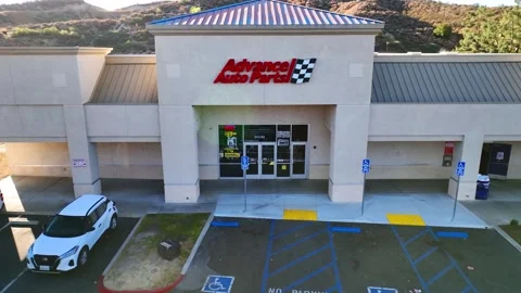Advance Auto Parts store front, logo, si... | Stock Video | Pond5