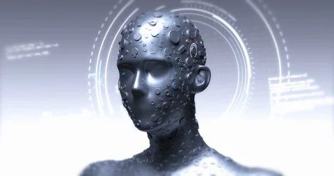 Advanced AI Robot Machine Learning - 3D ... | Stock Video | Pond5