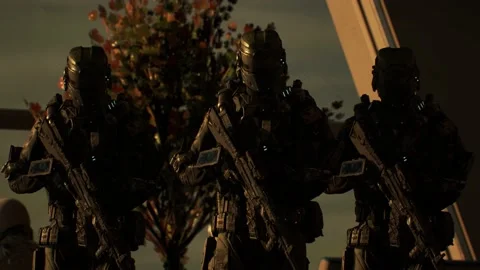 Advanced Armor: Sci-Fi Assault Soldier o... | Stock Video | Pond5