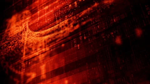 Advanced Data Matrix Simulation Vertical... | Stock Video | Pond5