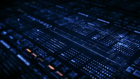 Advanced Data Matrix Web3 Simulation Hea... | Stock Video | Pond5