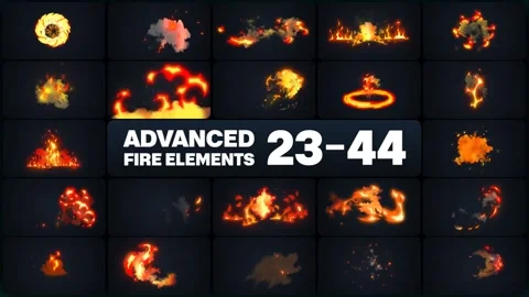 Advanced Fire Elements for After Effects ~ After Effects #244197621