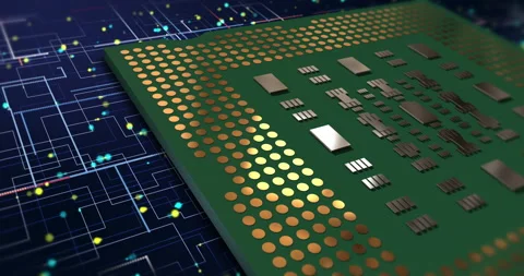 Advanced Powerful CPU Processor Analyzin... | Stock Video | Pond5