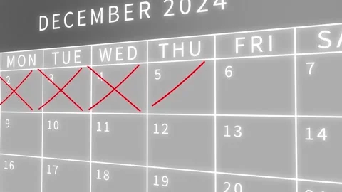 advent calendar animation of december 20... | Stock Video | Pond5