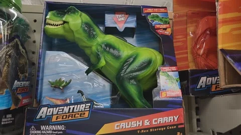 Adventure Force Tyrannosaurus Rex Toy Re... | Stock Video | Pond5