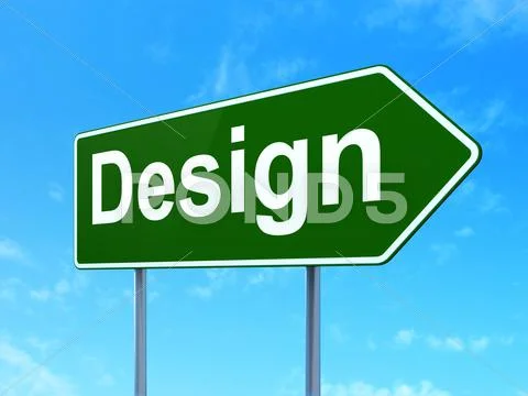 Advertising concept: Design on road sign background: Royalty Free #56521798