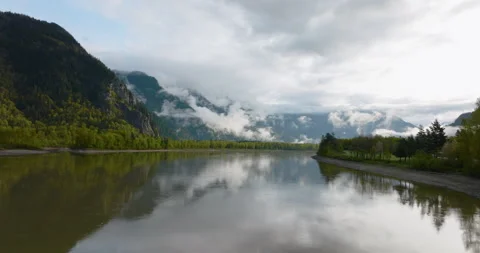 Aerial 4k Drone Flying Forward Following... | Stock Video | Pond5