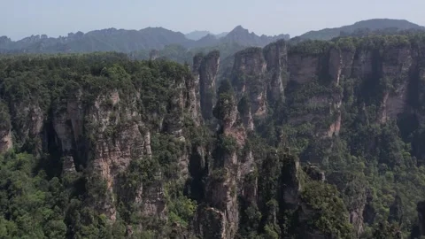 Aerial 4K view of Avatar mountains in Zh... | Stock Video | Pond5