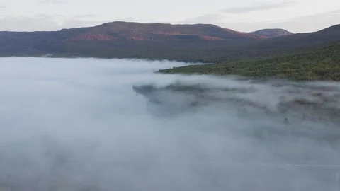 Aerial above stratus cloud layer over On... | Stock Video | Pond5