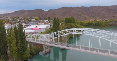 Aerial: Alexandra Bridge crossing the Cl... | Stock Video | Pond5