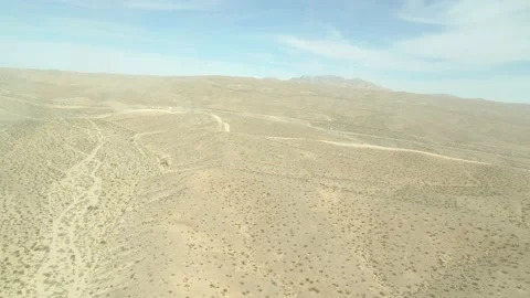 Aerial backing away in wide open Las Veg... | Stock Video | Pond5