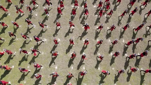 Aerial Bapang Dance 2023 | Stock Video | Pond5