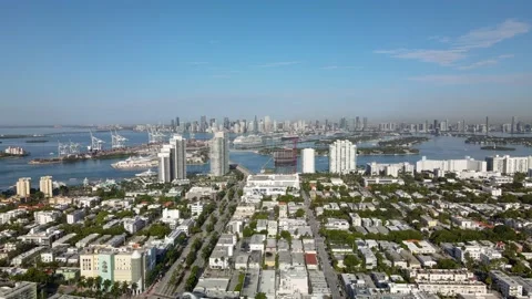 Aerial Bird’s-Eye View of Downtown Mia... | Stock Video | Pond5