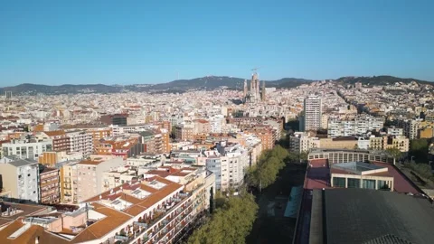 Aerial Boom Shot Reveals Beautiful Sagra... | Stock Video | Pond5