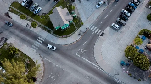 Cars Driving Through Intersection Stock Video Footage | Royalty Free ...