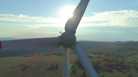 AERIAL CLOSE UP Strong wind current powe... | Stock Video | Pond5