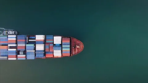 Container Ship Sailing Stock Video Footage | Royalty Free Container ...