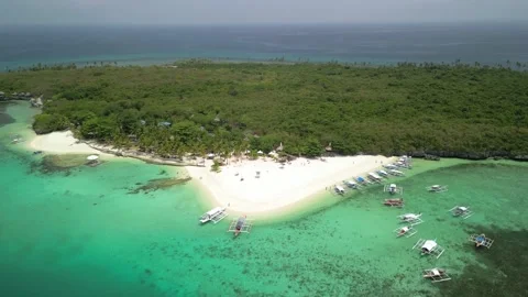 Aerial drone approach to Virgin Island, ... | Stock Video | Pond5