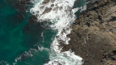 Aerial drone bird's eye top view rotatin... | Stock Video | Pond5