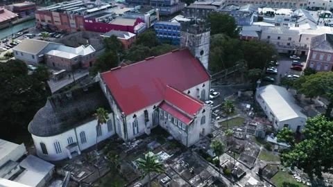 Aerial drone captures the colonial archi... | Stock Video | Pond5