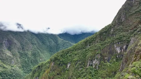 Aerial drone fly view of Machu Pichu Mou... | Stock Video | Pond5