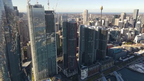 Aerial drone pullback reverse view of Ba... | Stock Video | Pond5