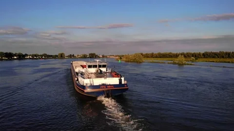 Aerial Drone Stern View Of FPS Waal Inla... | Stock Video | Pond5