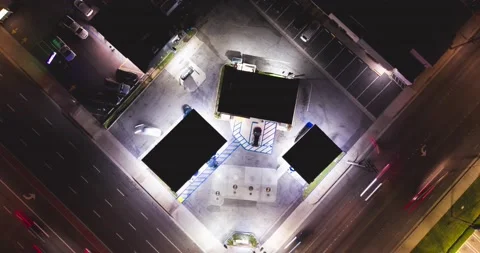 aerial drone time lapse top down view of... | Stock Video | Pond5