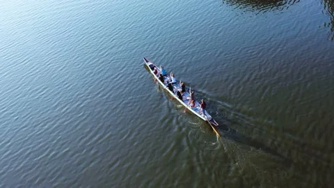 Rowing Aerial Stock Videos – Royalty-Free HD & 4K Videos