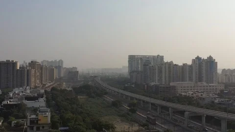 Aerial Drone View Of Delhi, India, Devel... | Stock Video | Pond5