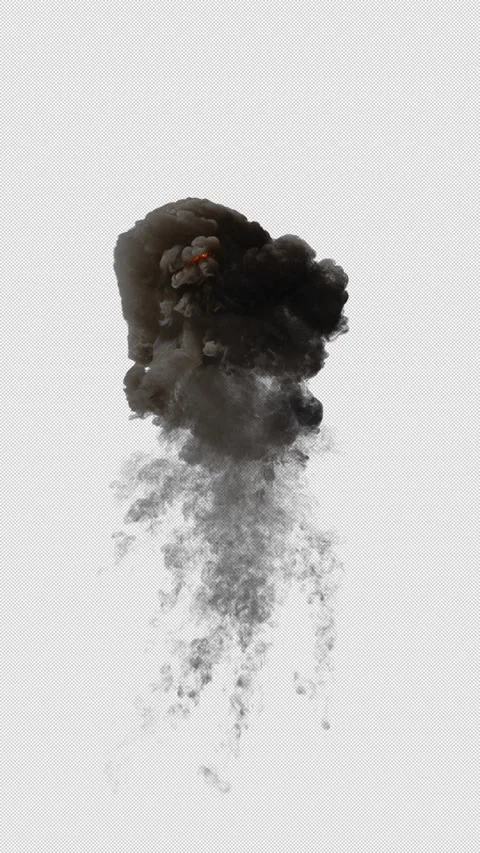 Aerial Explosion VFX HQ 4K 30fps Aplha C... | Stock Video | Pond5