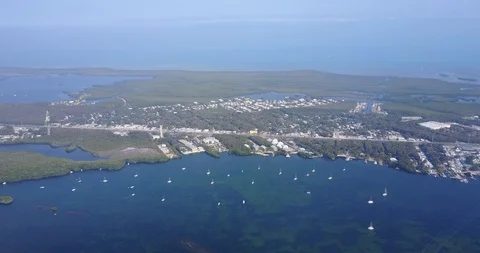 AERIAL: extremely wide shot pushing over... | Stock Video | Pond5