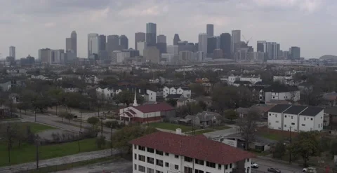 Aerial of the first Black Hospital in Ho... | Stock Video | Pond5