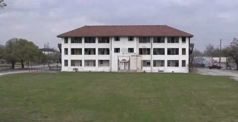 Aerial of the first Black Hospital in Ho... | Stock Video | Pond5