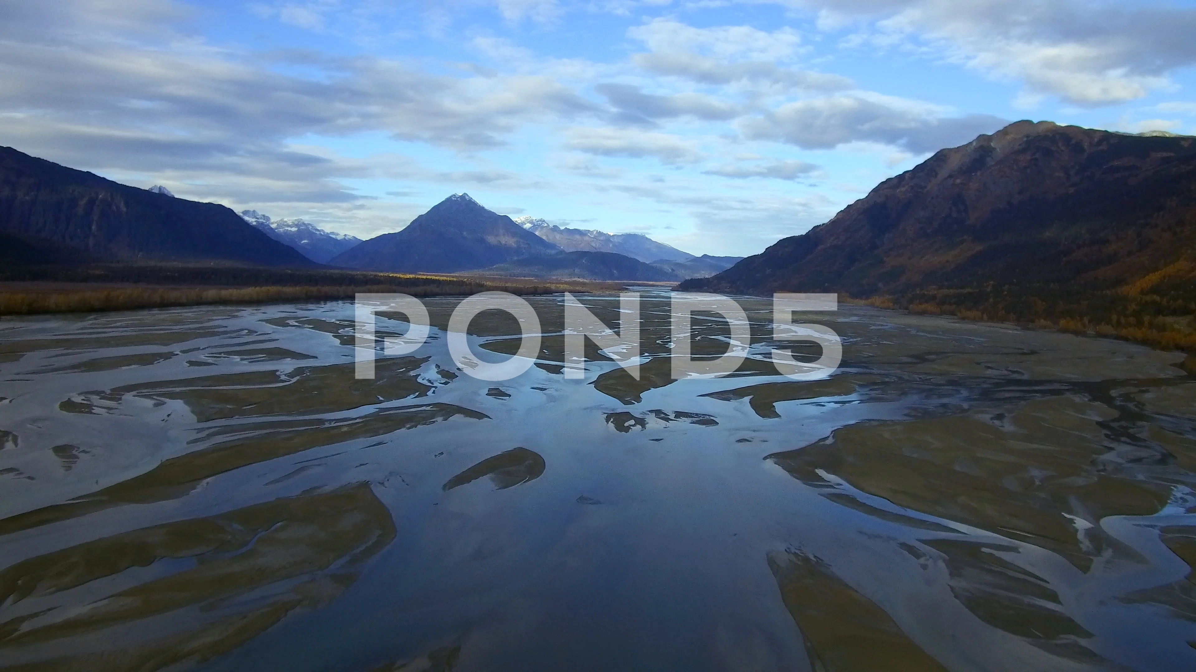 Braided Channel At Lake Mouth