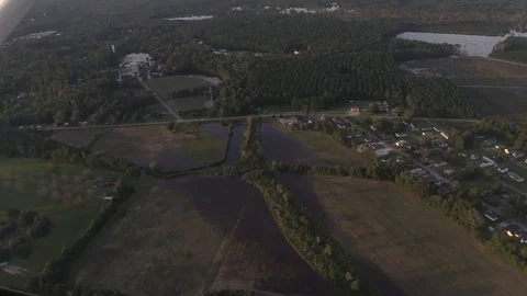 An aerial flood survey by U.S. Air force... | Stock Video | Pond5