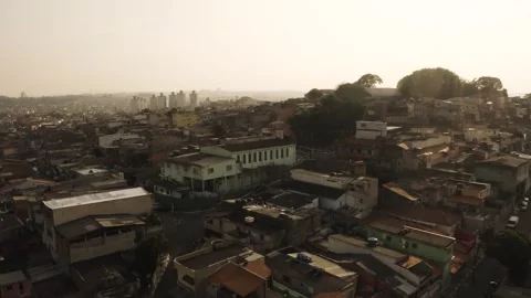 Aerial fordward flight over Inferninho F... | Stock Video | Pond5