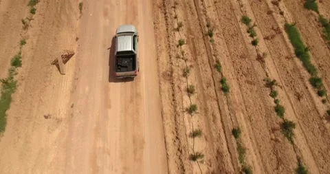 Aerial Forward Tilt Up Shot Of Pick Up T... | Stock Video | Pond5